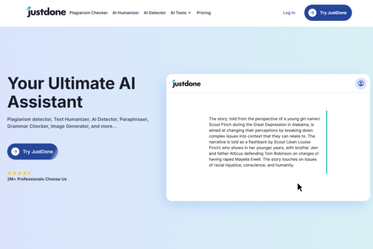 JustDone AI Reviews 2025: Features, Pros & Cons, and Pricing - Agiyes